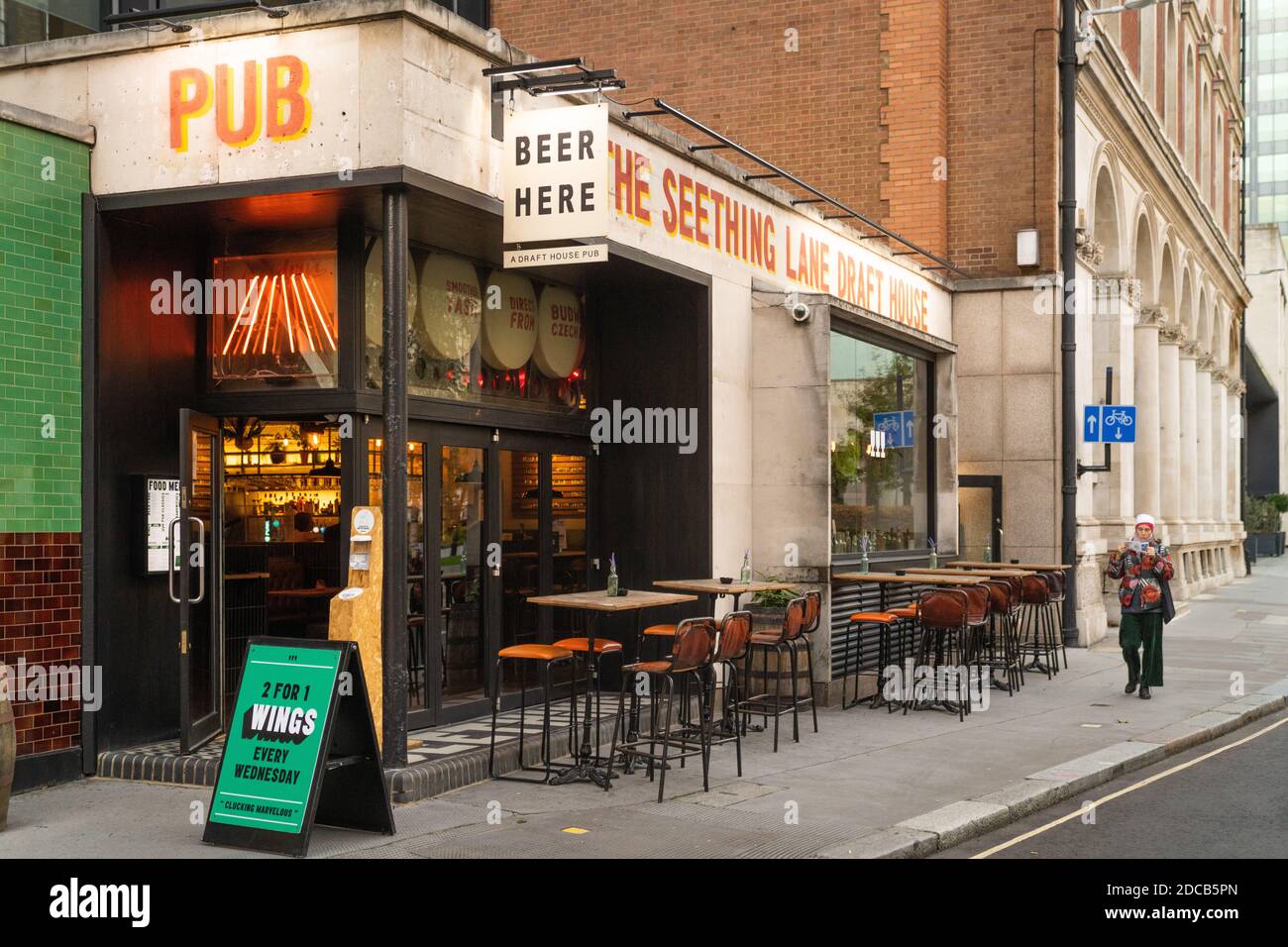 Draft House, Seething Lane Stock Photo - Alamy