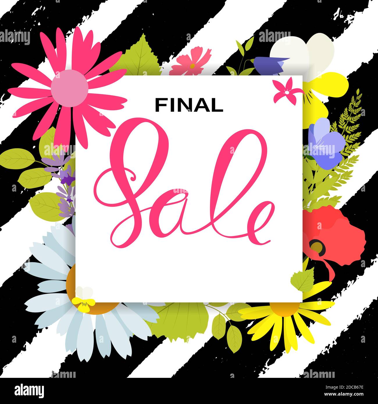 Abstract Designs Final Sale Banner Template with Frame. Illustration ...