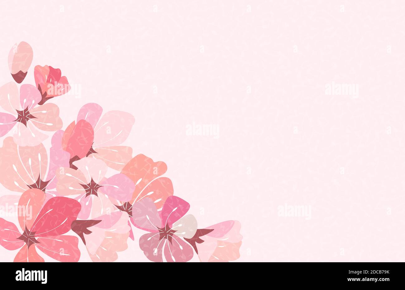 Abstract Floral Sakura Flower Japanese Natural Background Illustration ...