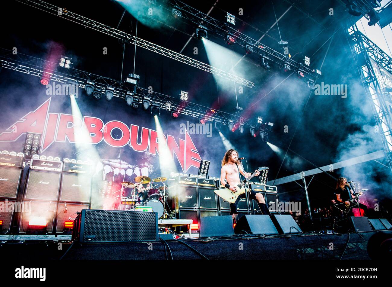 Airbourne Live in concert Stock Photo - Alamy