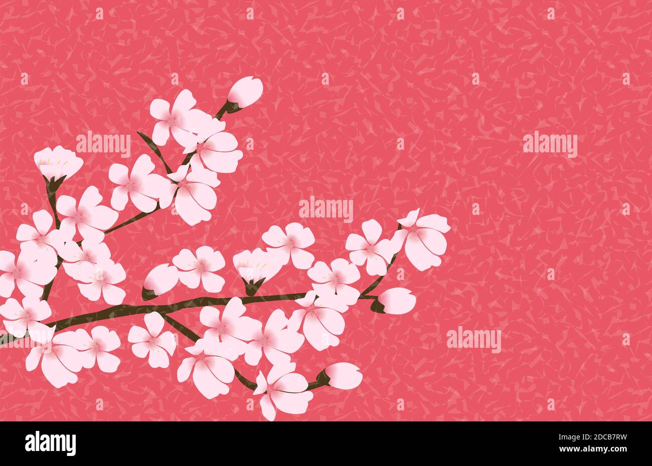Abstract Floral Sakura Flower Japanese Natural Background Illustration ...