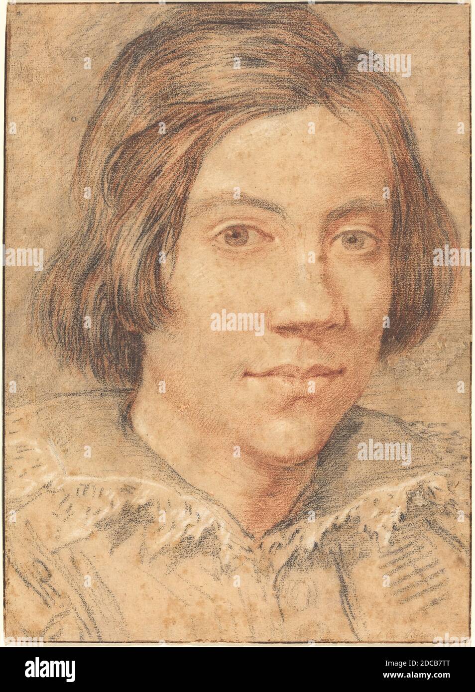 Self Portrait In Red Chalk