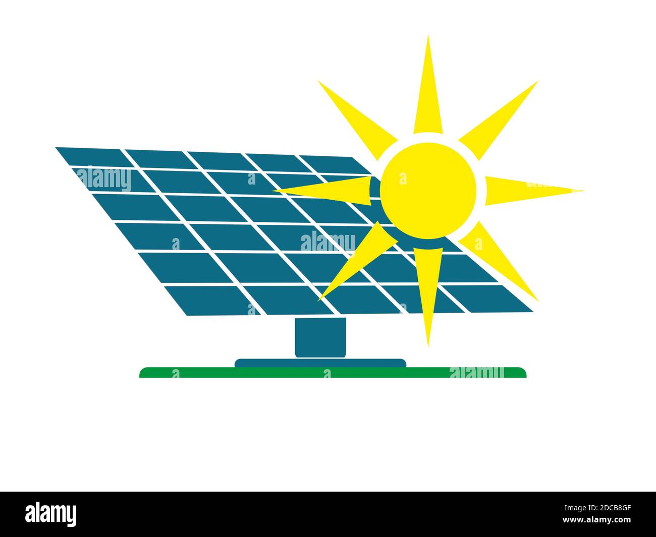 Solar system with sun vector isolated on white background Stock Photo ...