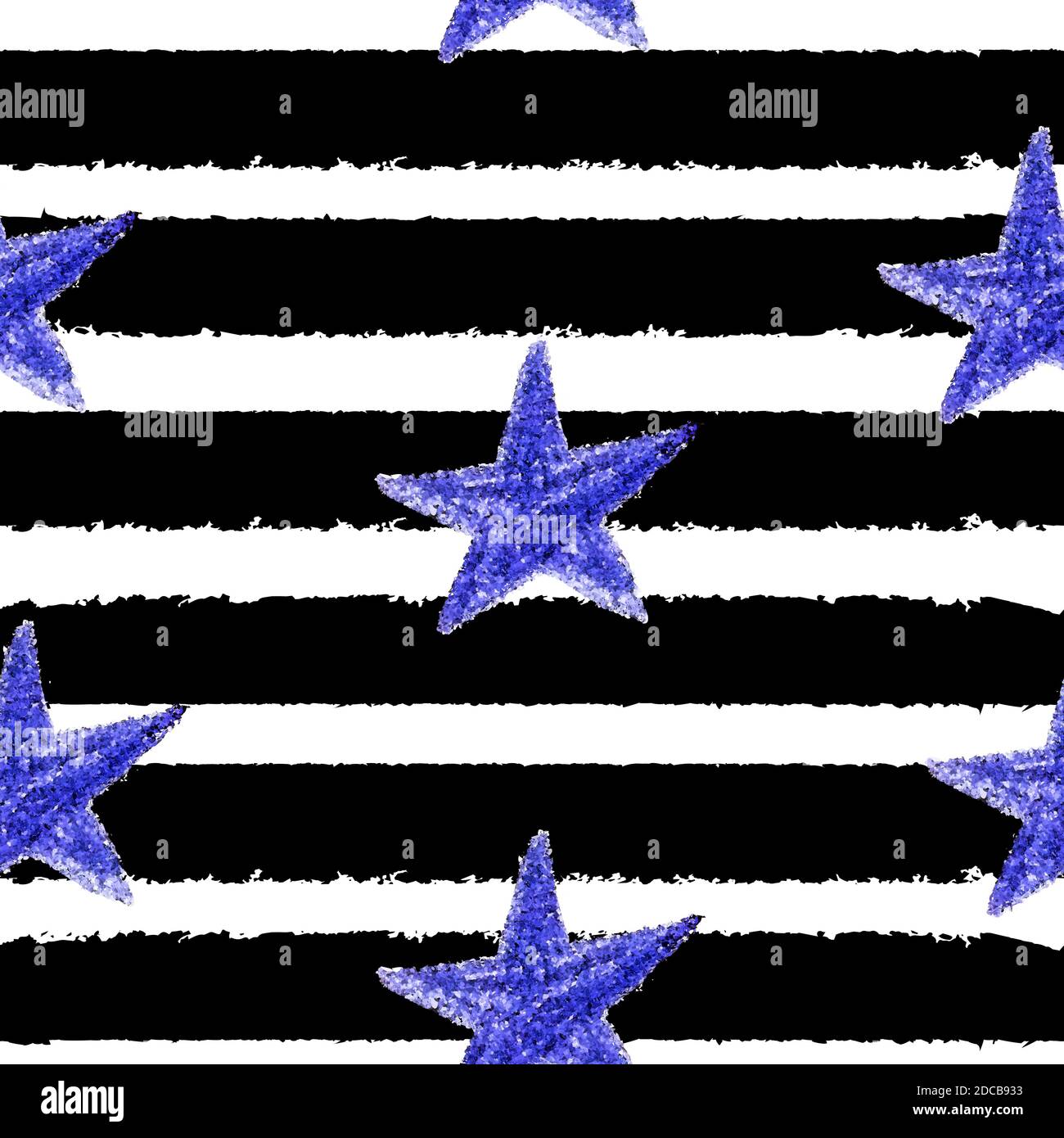 Abstract Hand Drawn Star Seamless pattern Background Illustration Stock ...