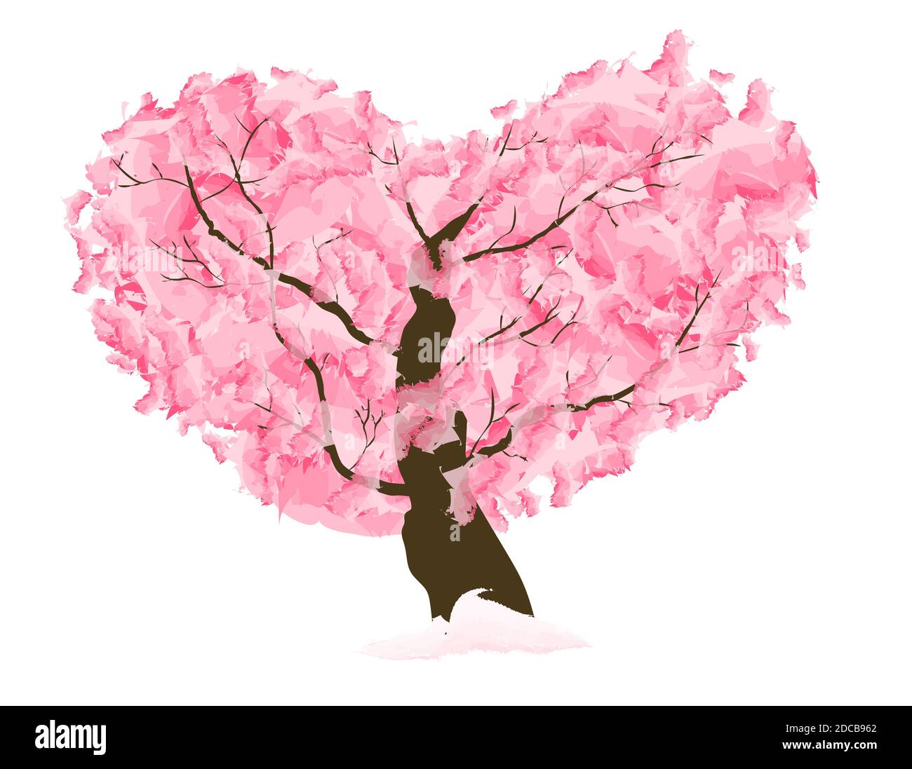 Abstract Floral Sakura Flower Japanese Tree Natural Background ...