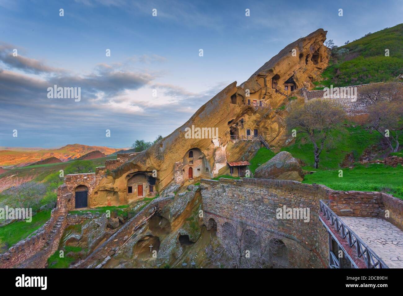 Georgian historical old orthodox monastery complex hi-res stock ...