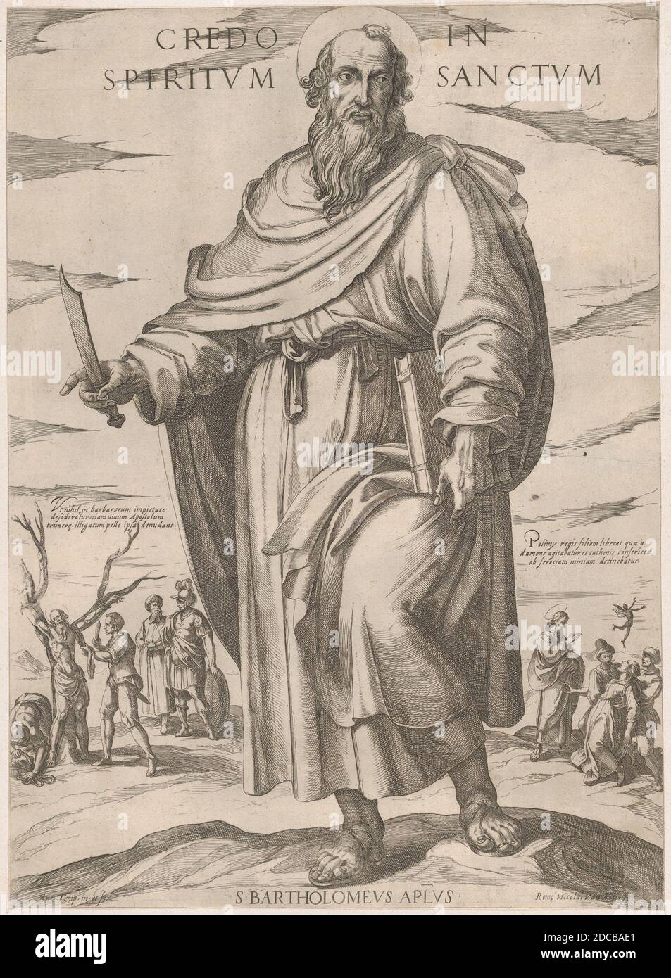 St. Bartholomew from the series 'Christ, Mary, and the Apostles', ca ...