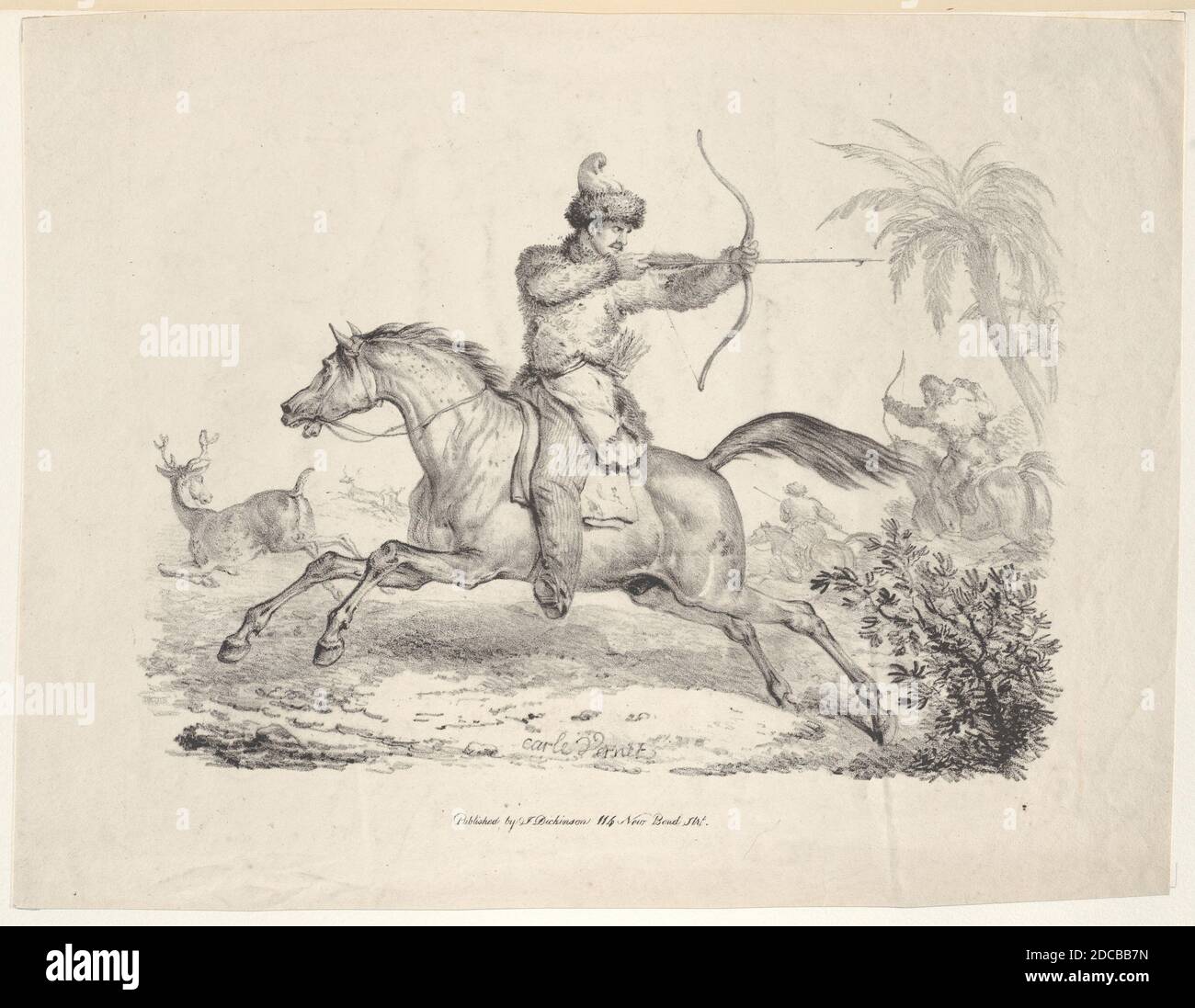 Cossacks on Horseback Hunting Deer, 1821-36 Stock Photo - Alamy