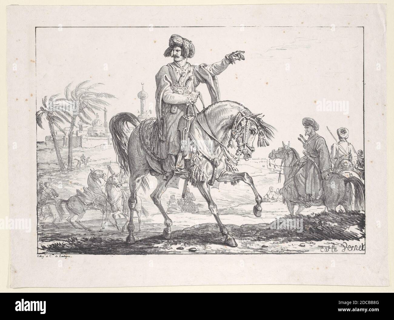 Mameluke on Horseback, first half 19th century Stock Photo - Alamy
