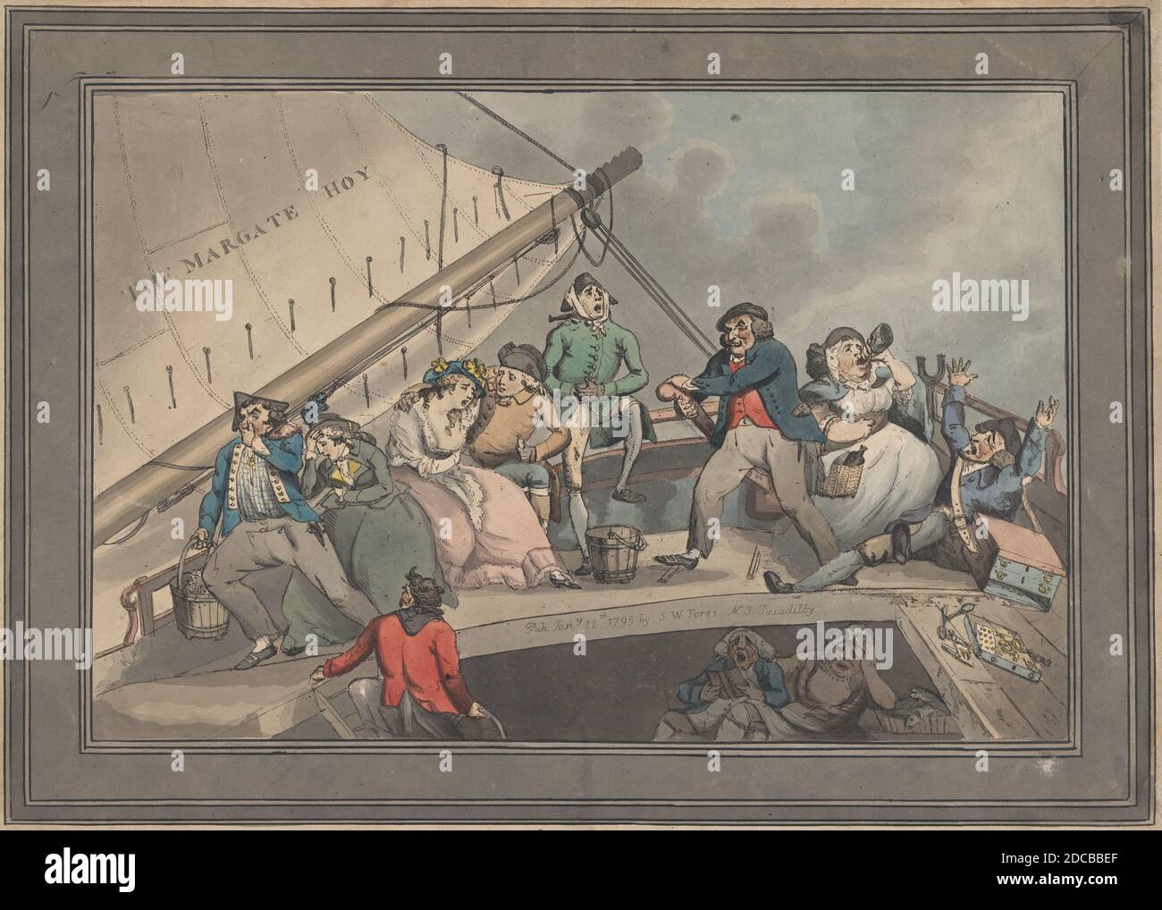 The Margate Hoy, January 12, 1795 Stock Photo - Alamy