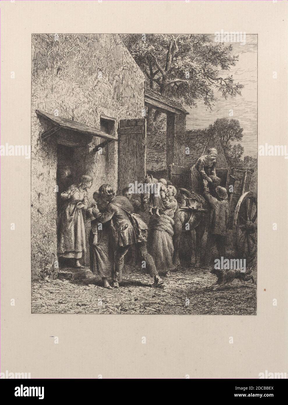 New Year's Day Morning, 1865 Stock Photo - Alamy