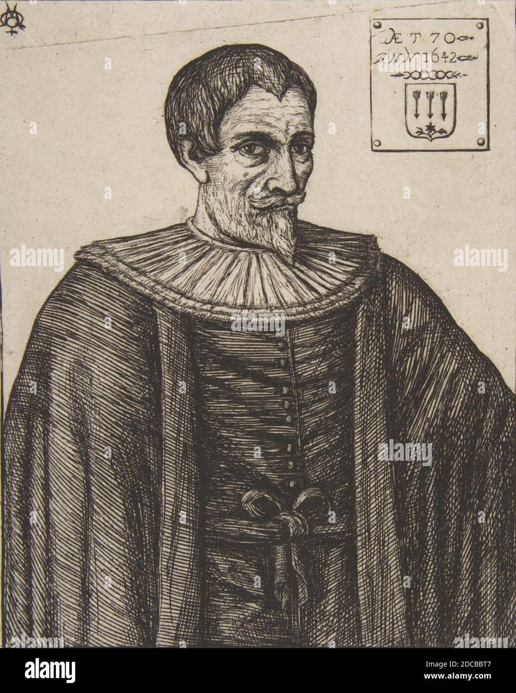 The historian John Besly, after Jaspar Isaac, 1861 Stock Photo - Alamy