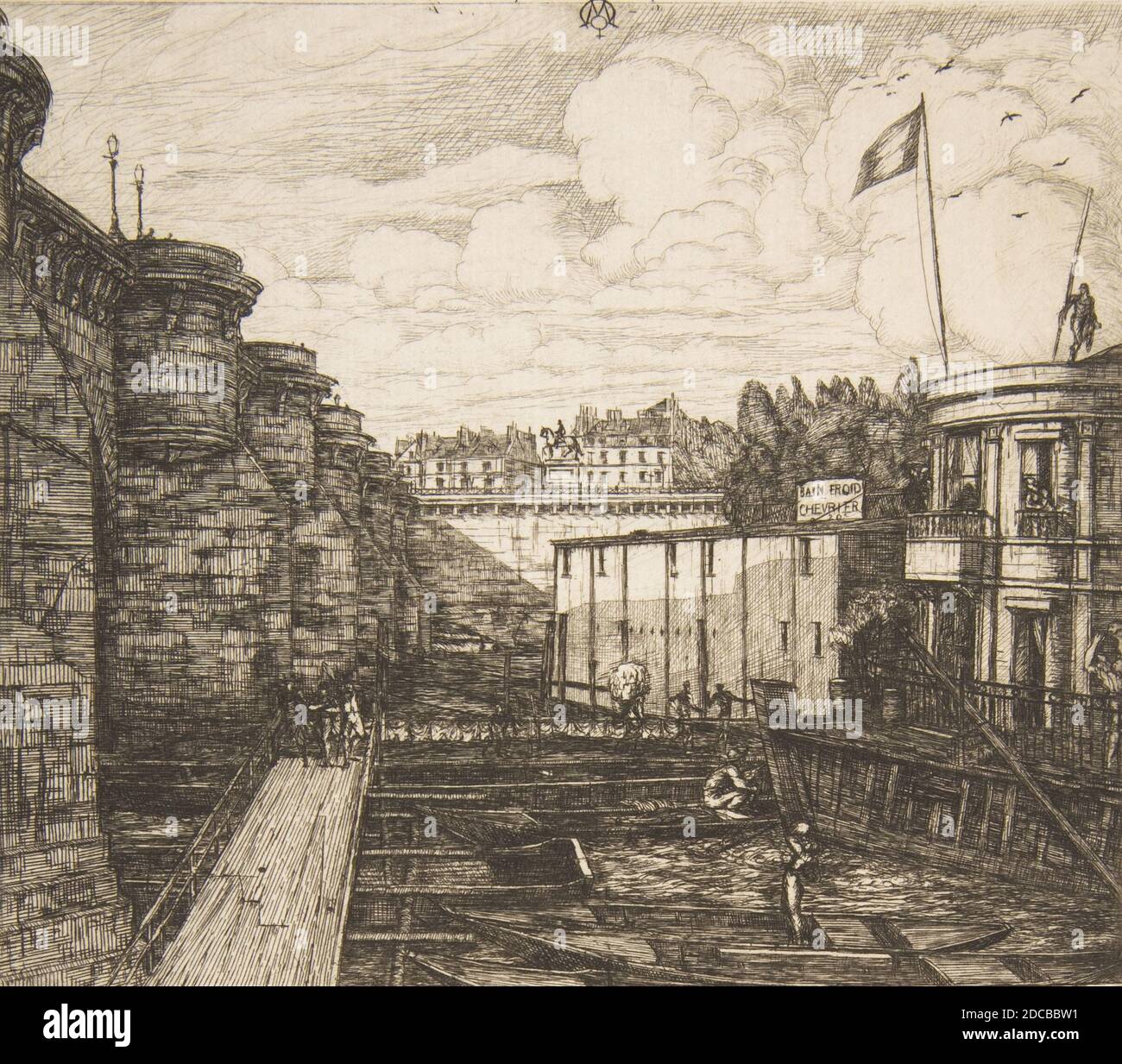 Bain-froid Chevrier (Chevrier's cold bath establishment, or The School ...