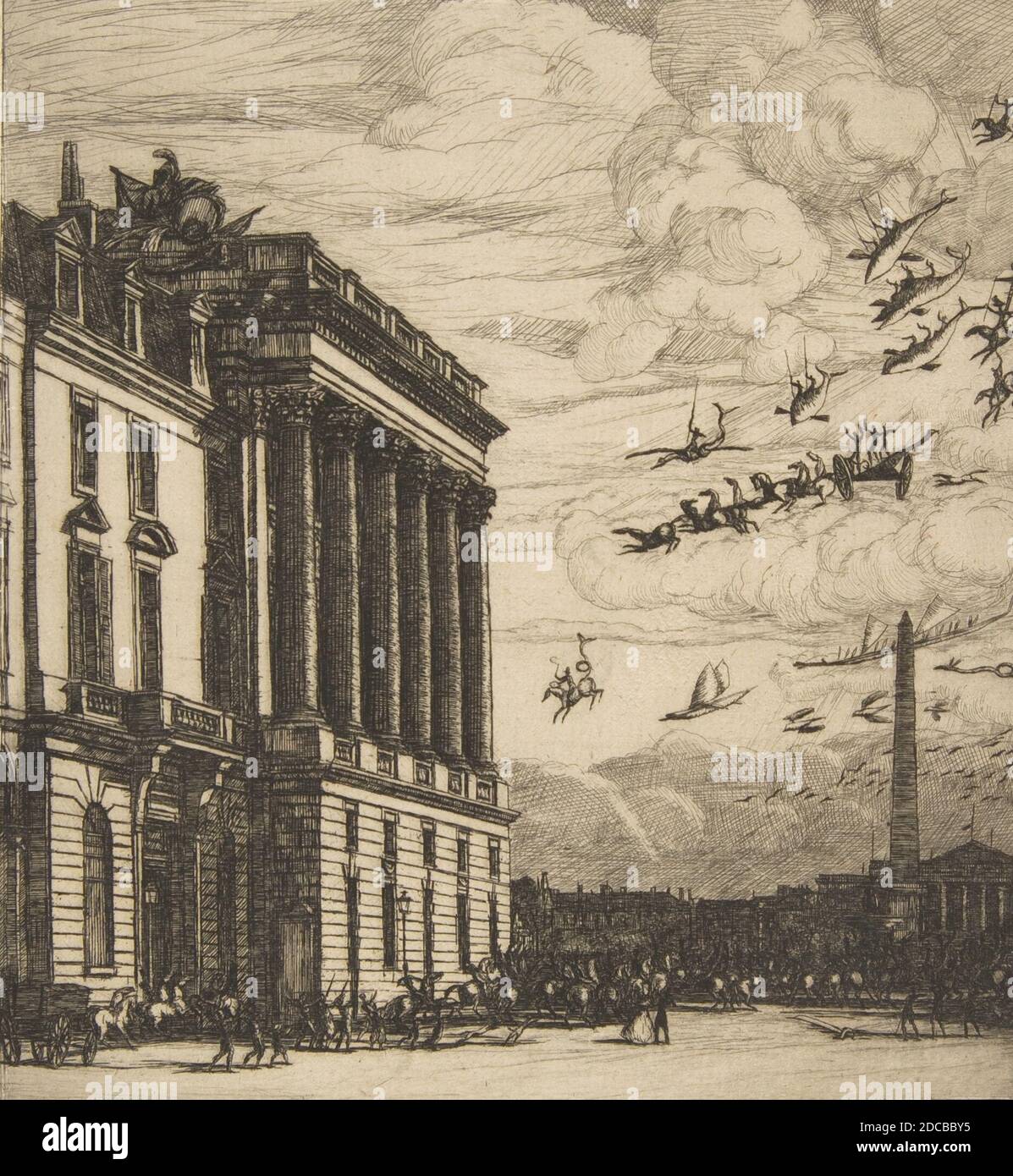 The Admiralty, Paris, 1865 Stock Photo - Alamy