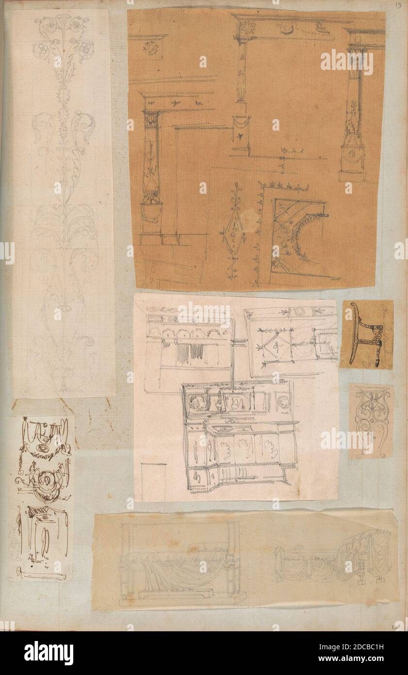 Architectural drawings 1800 hi-res stock photography and images - Alamy