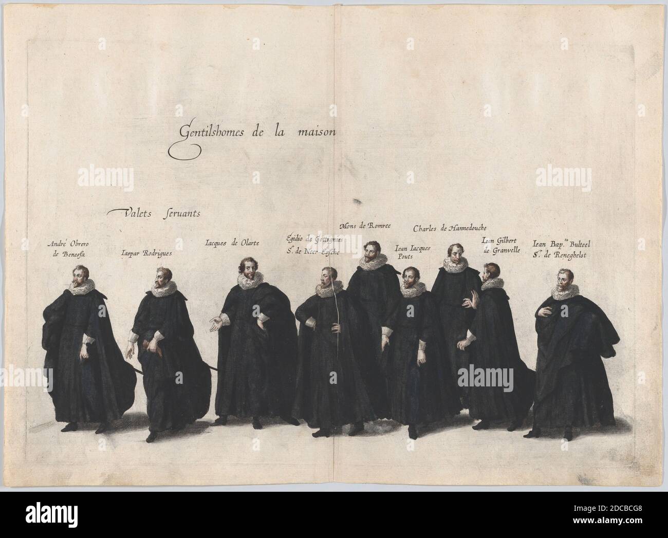 Plate 23: Gentlemen of the house marching in the funeral procession of ...