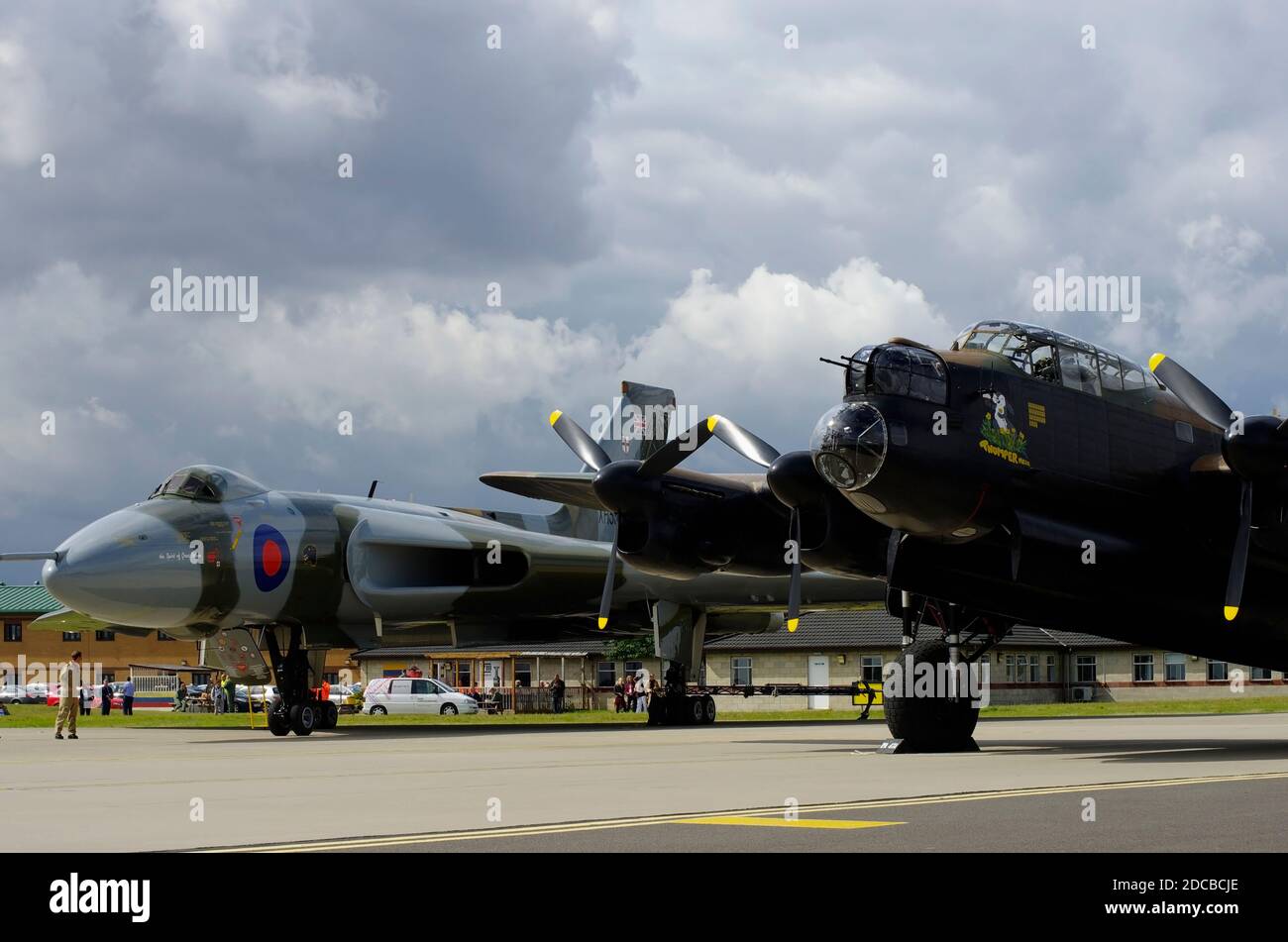 Avro Lancaster and Avro Vulcan Stock Photo - Alamy