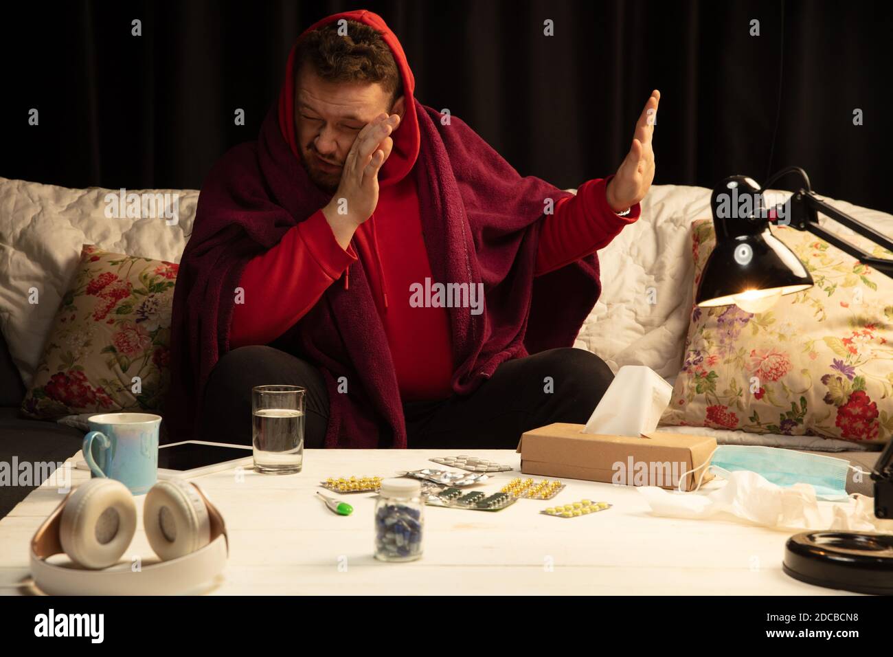 Sad sick person hi-res stock photography and images - Alamy