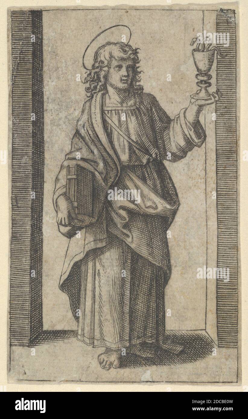 Saint John, book in right hand chalice in left, from the series ...