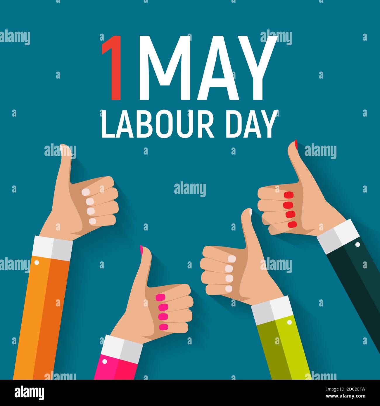 1 May Labour Day Poster or Banner. Illustration Stock Photo - Alamy
