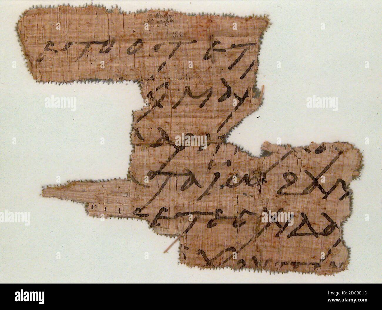 Papyri Fragments of a Letter, Coptic, 7th century Stock Photo - Alamy