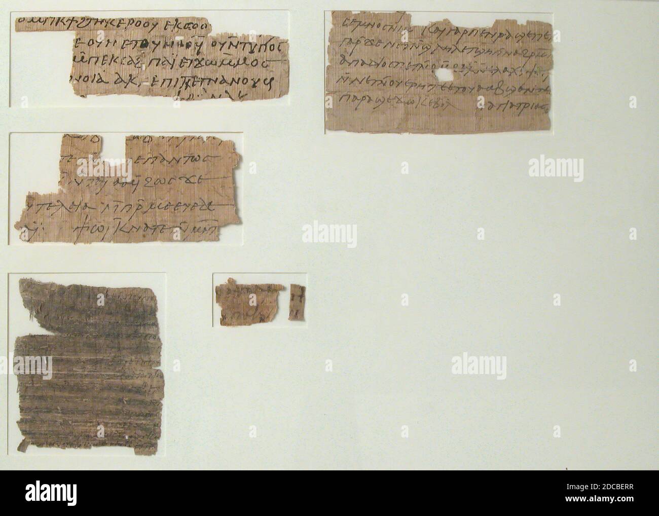 Papyri Fragments, Coptic, 7th century Stock Photo - Alamy