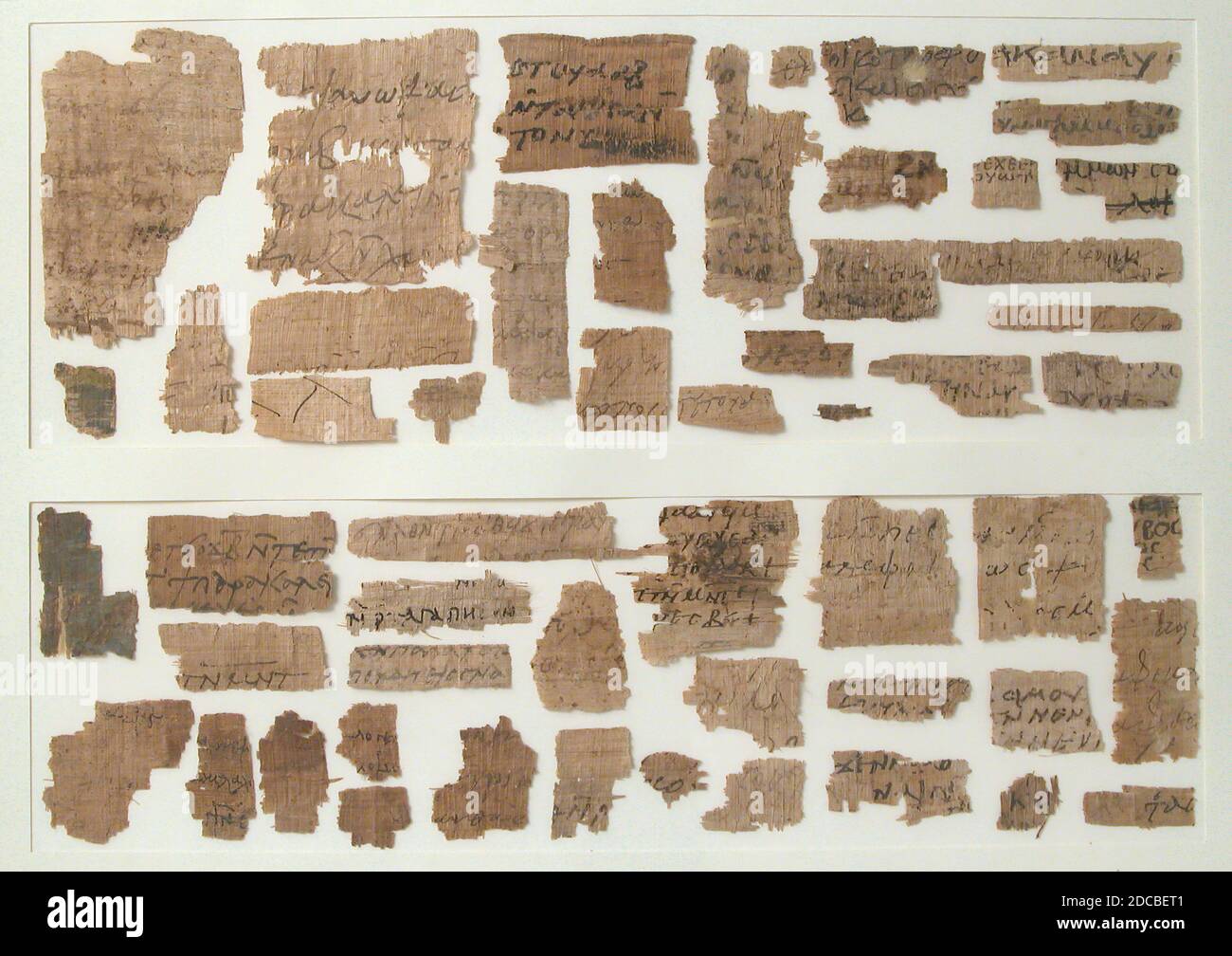 Papyri Fragments, Coptic, 7th century Stock Photo - Alamy