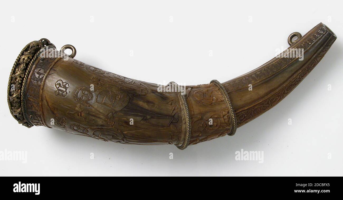 Hunting Horn, French, 15th century Stock Photo - Alamy