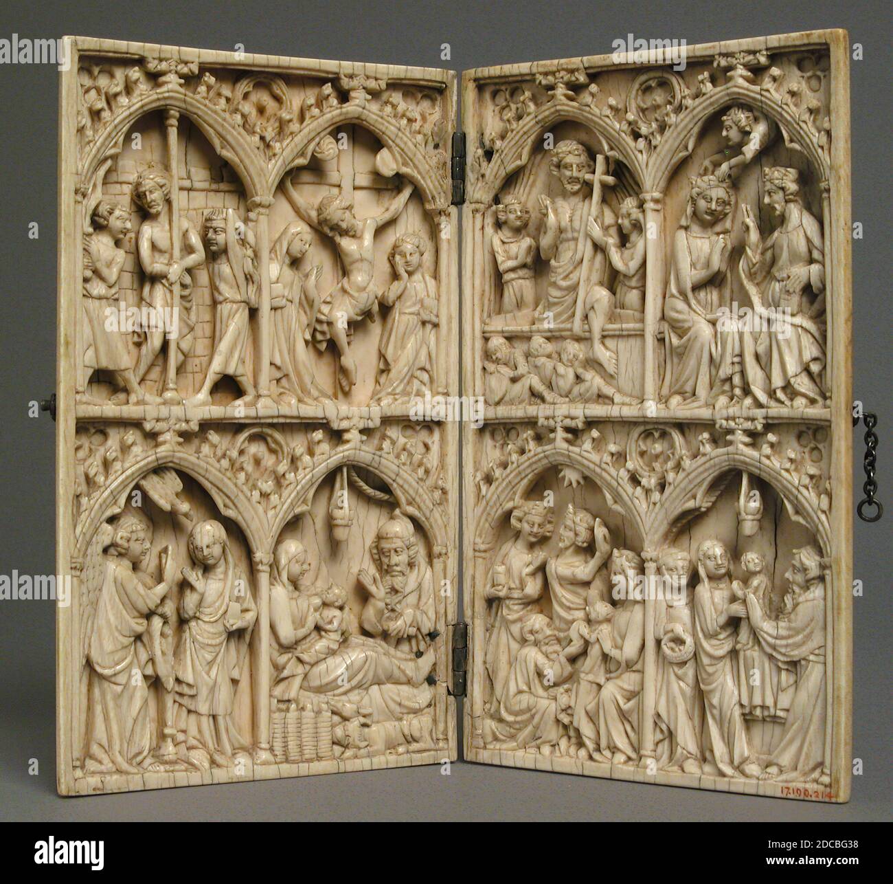 Diptych, French, 14th century Stock Photo - Alamy