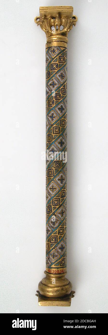 Colonnette from a Reliquary Shrine, German, ca. 1175-1200 Stock Photo ...