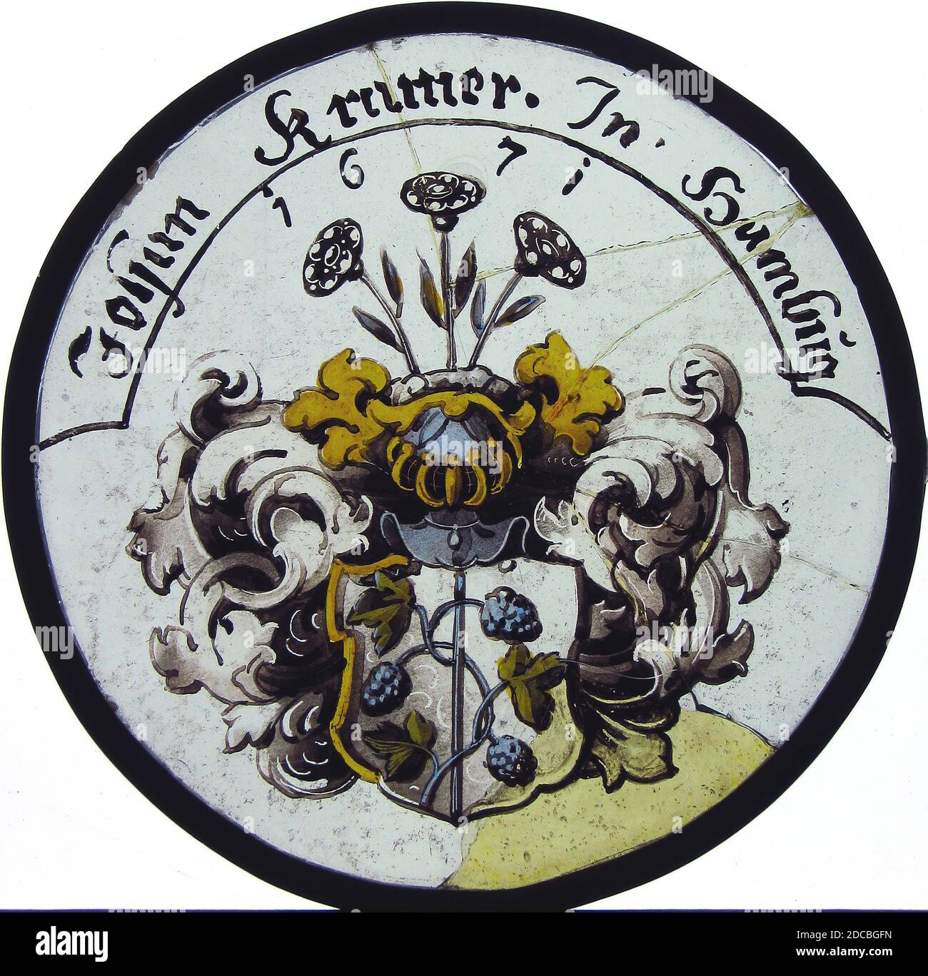 Roundel, German, 1671 Stock Photo - Alamy