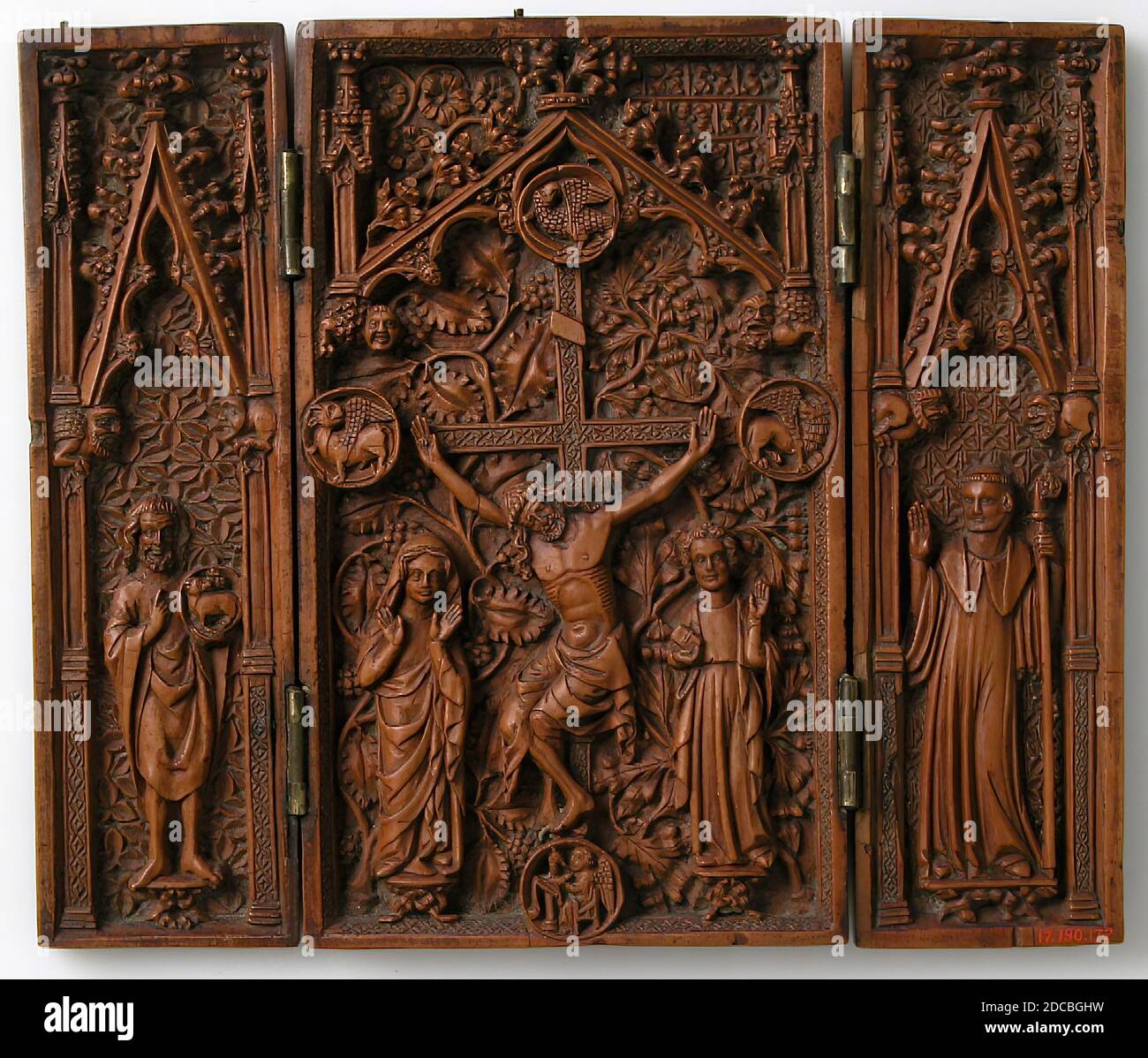 Crucifixion Triptych, German, 15th century Stock Photo - Alamy