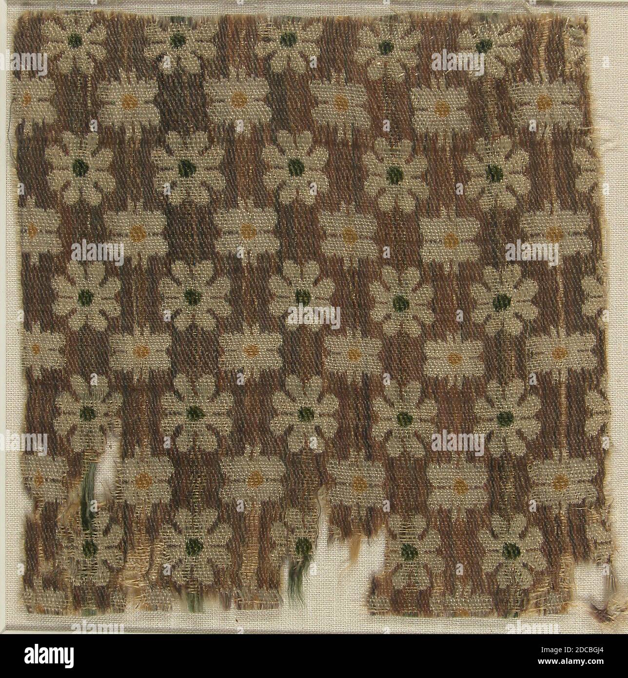 Textile with Flower Motif, German, 15th century Stock Photo - Alamy