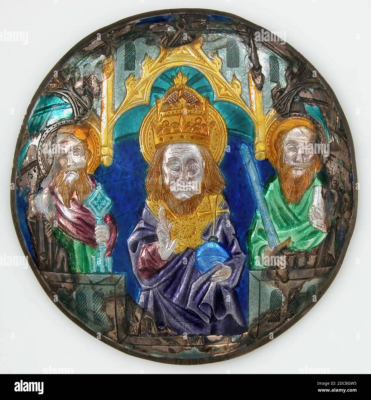 Plaque with God The Father, German, 14th century Stock Photo - Alamy