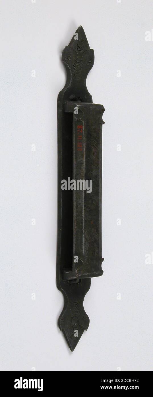 Stanchion-Plate or Staple, German, late 16th century Stock Photo - Alamy