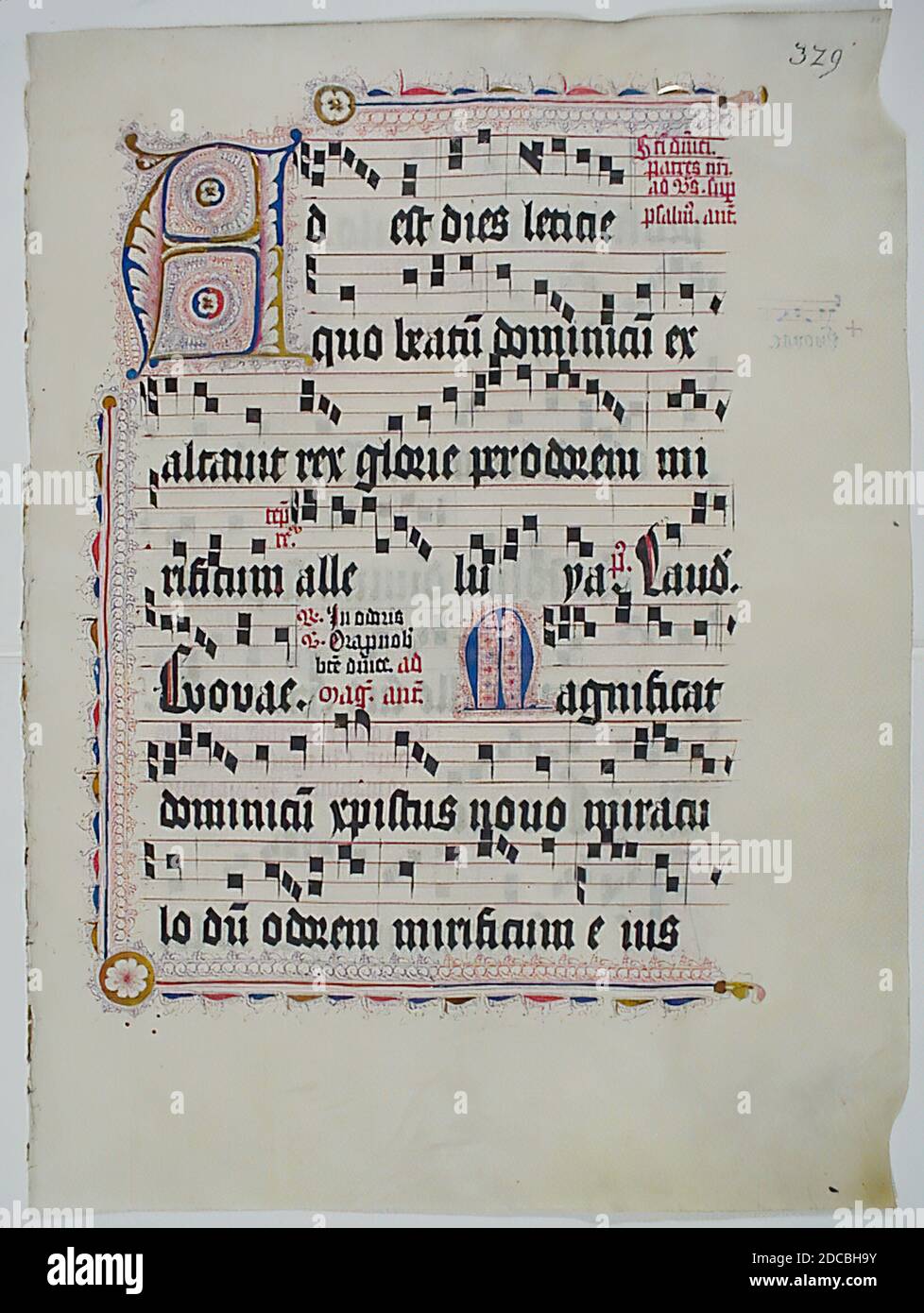 Manuscript Leaf with Initial A, from an Antiphonary, German, second ...