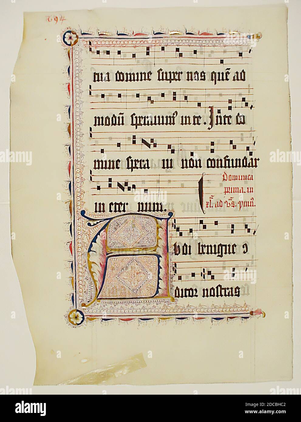 Manuscript Leaf with Initial A, from an Antiphonary, German, second ...