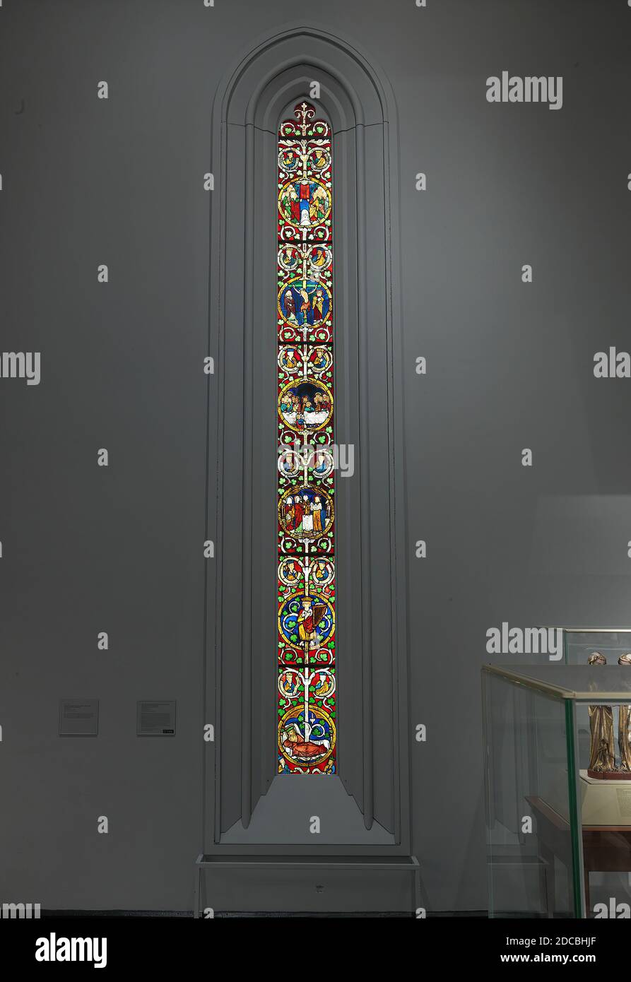Tree of Jesse Window: The Reclining Jesse, King David, and Scenes from ...