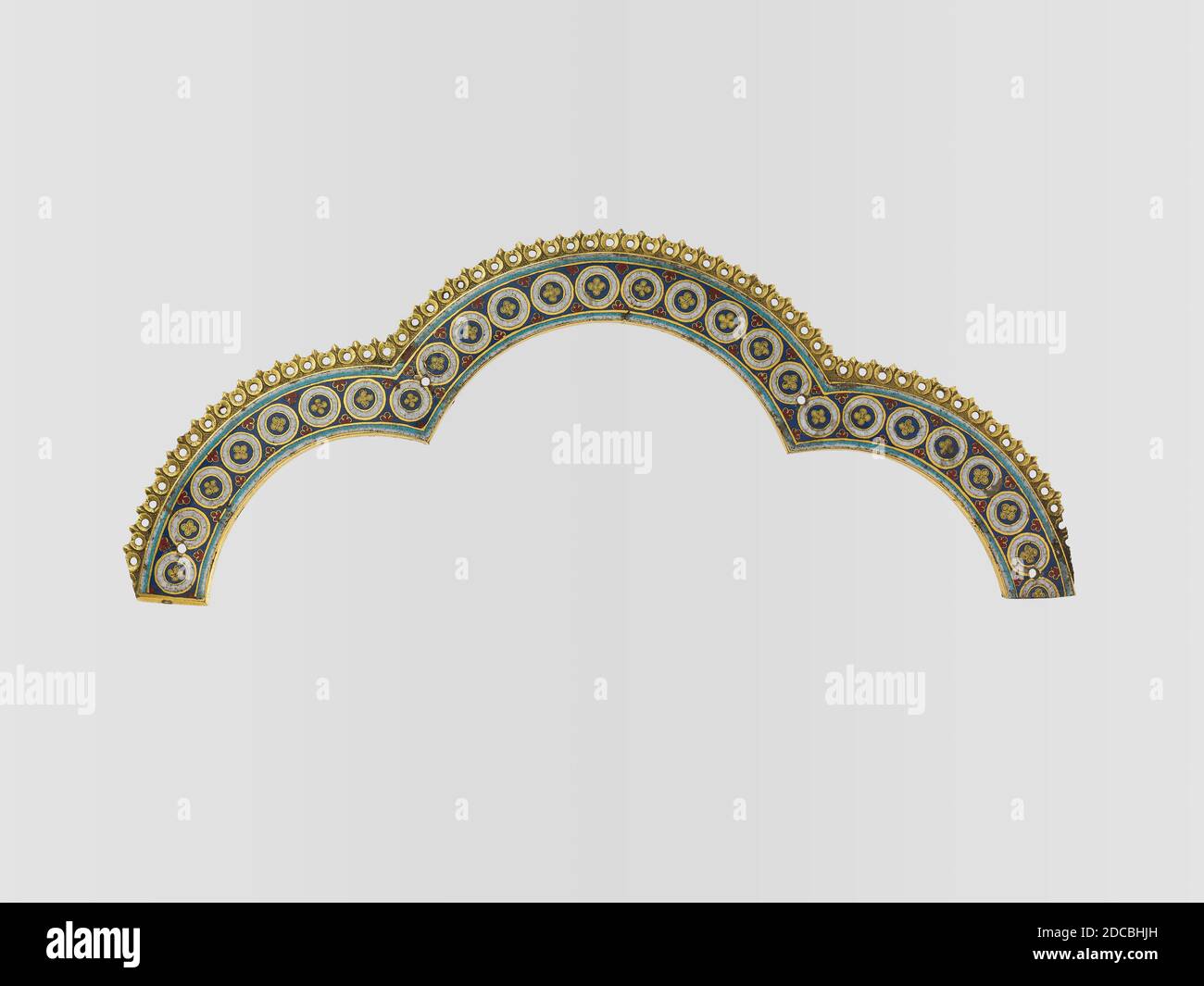 Tri-Lobed Arch from a Reliquary Shrine, German, ca. 1200 Stock Photo ...