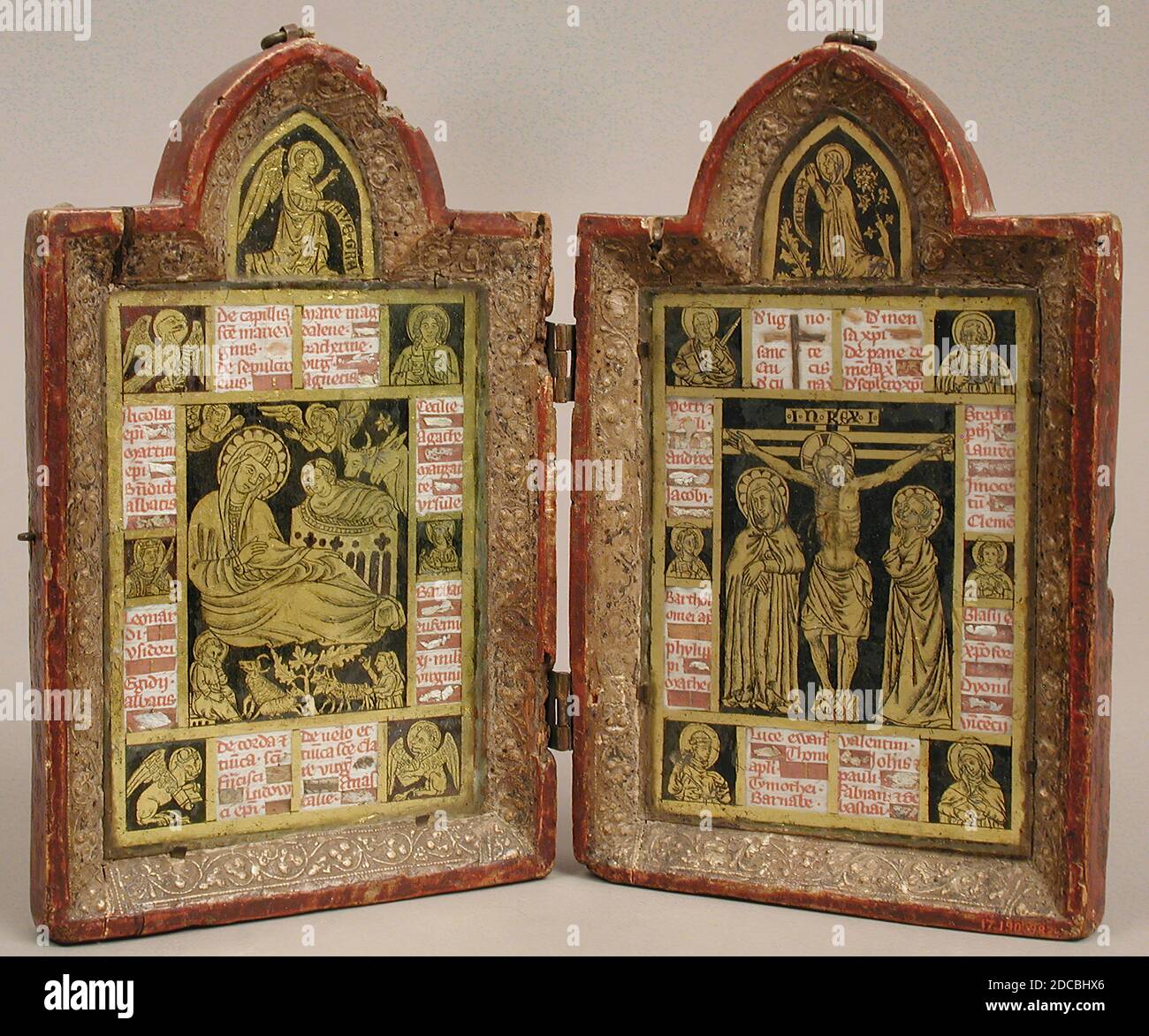 Reliquary Diptych, Italian, late 14th century. Saints Francis and Clare ...