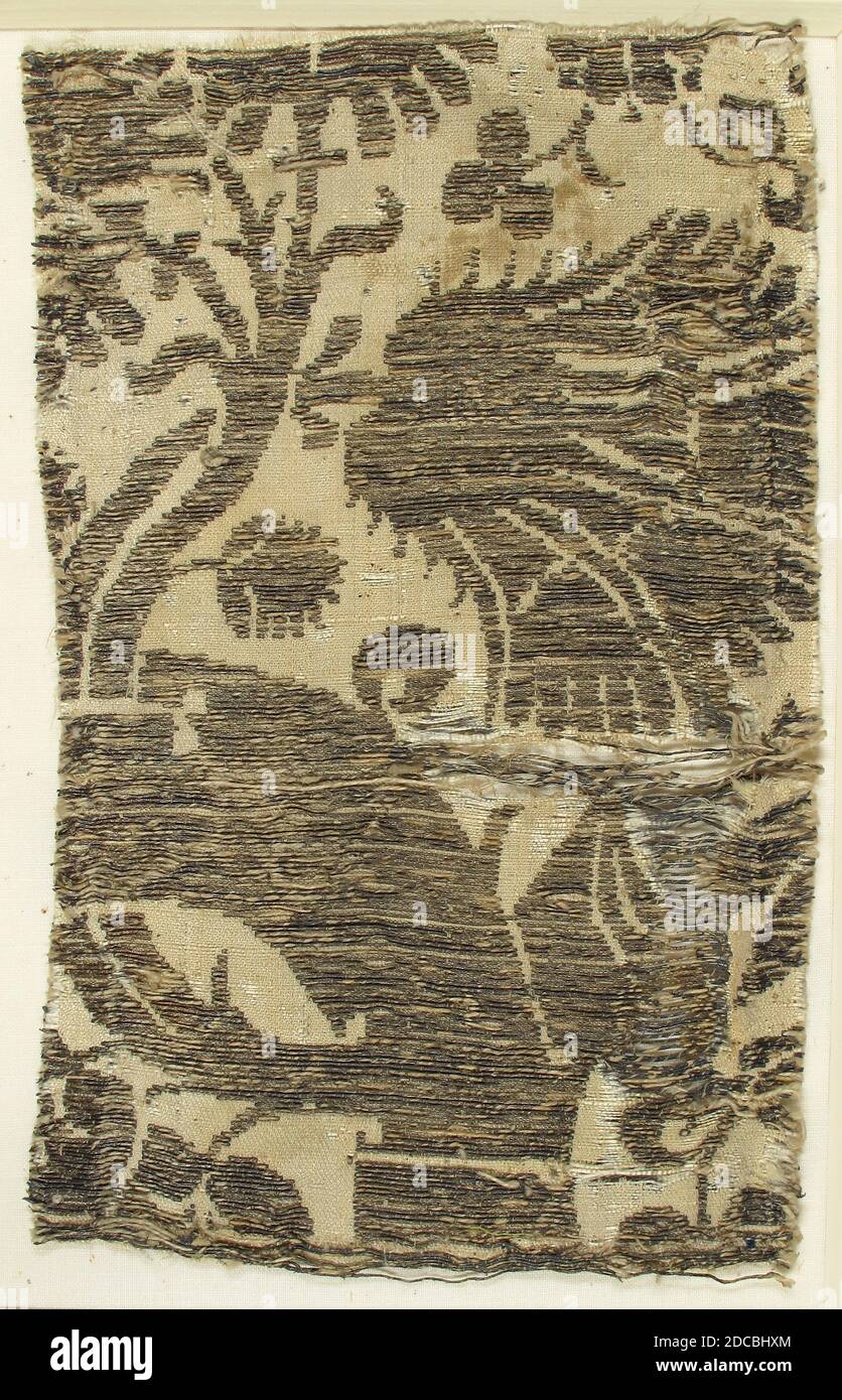 Textile with Brocade, Italian, 14th century Stock Photo - Alamy