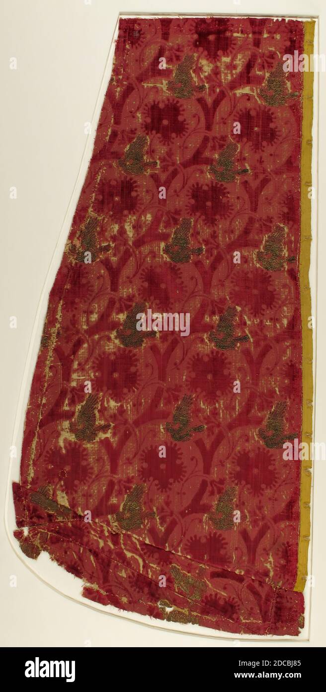Textile with Brocade, Italian, ca. 1425-50 Stock Photo - Alamy