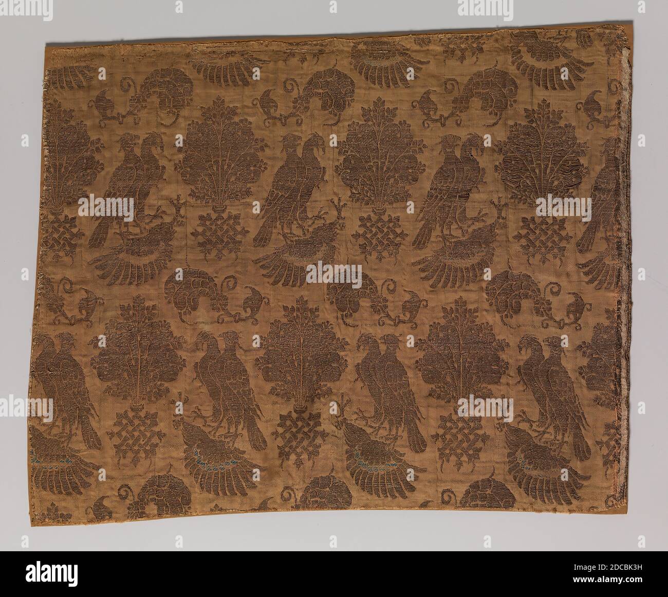 Textile with Falcons, Italian, 14th century Stock Photo - Alamy