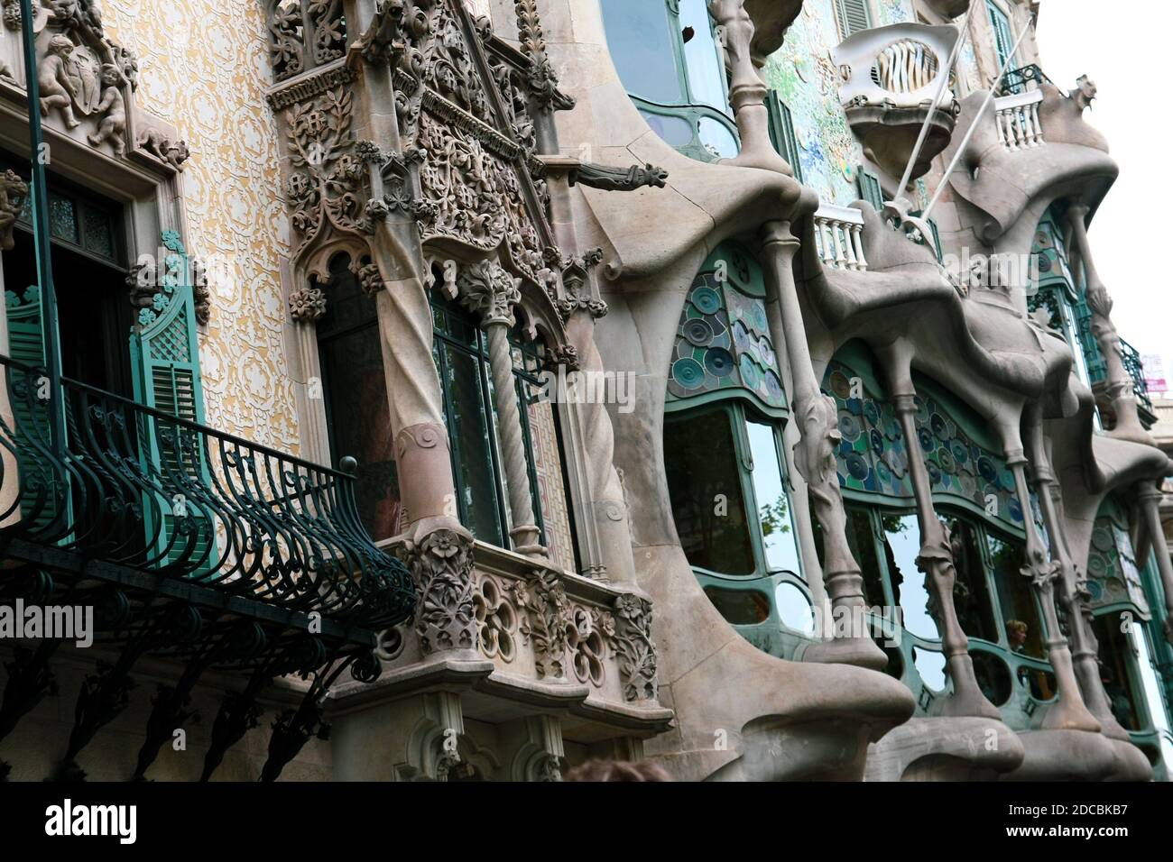 Buildings on the street in Barcelona, Spain Stock Photo - Alamy