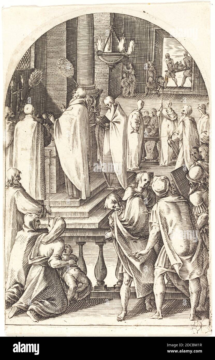 Jacques Callot, (artist), French, 1592 - 1635, Saint Basil Celebrating ...