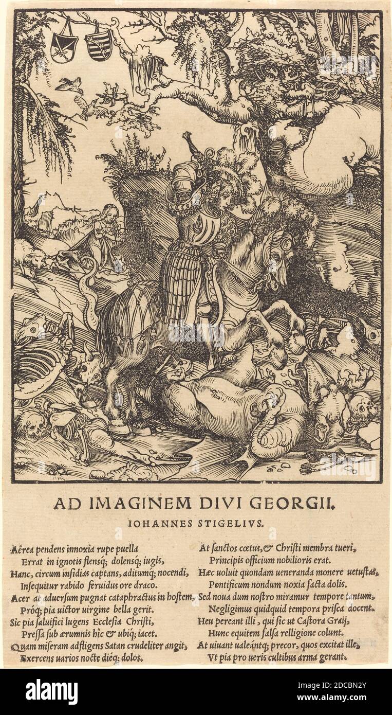 Lucas Cranach the Elder, (artist), German, 1472 - 1553, Saint George ...