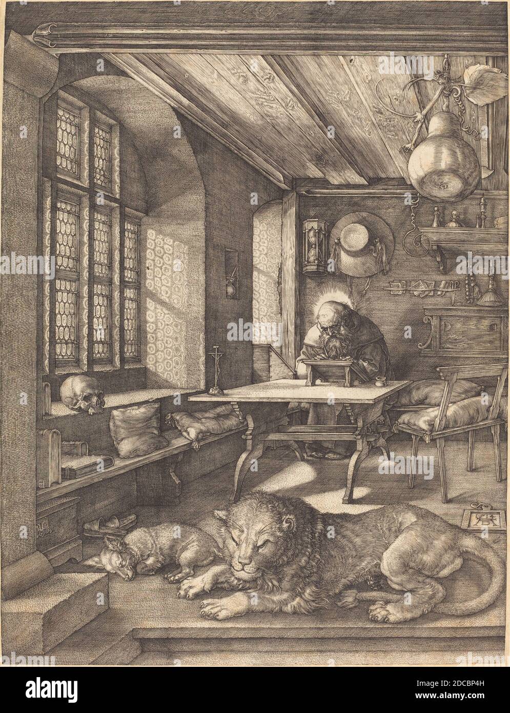 Albrecht Dürer, (artist), German, 1471 - 1528, Saint Jerome in His ...