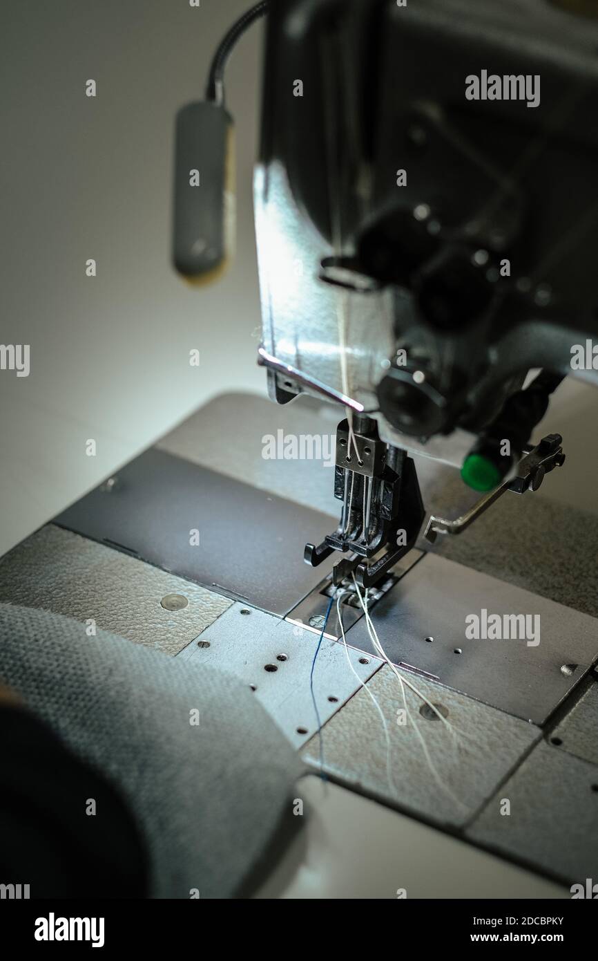 Close up shot industrial sewing hi-res stock photography and images - Alamy