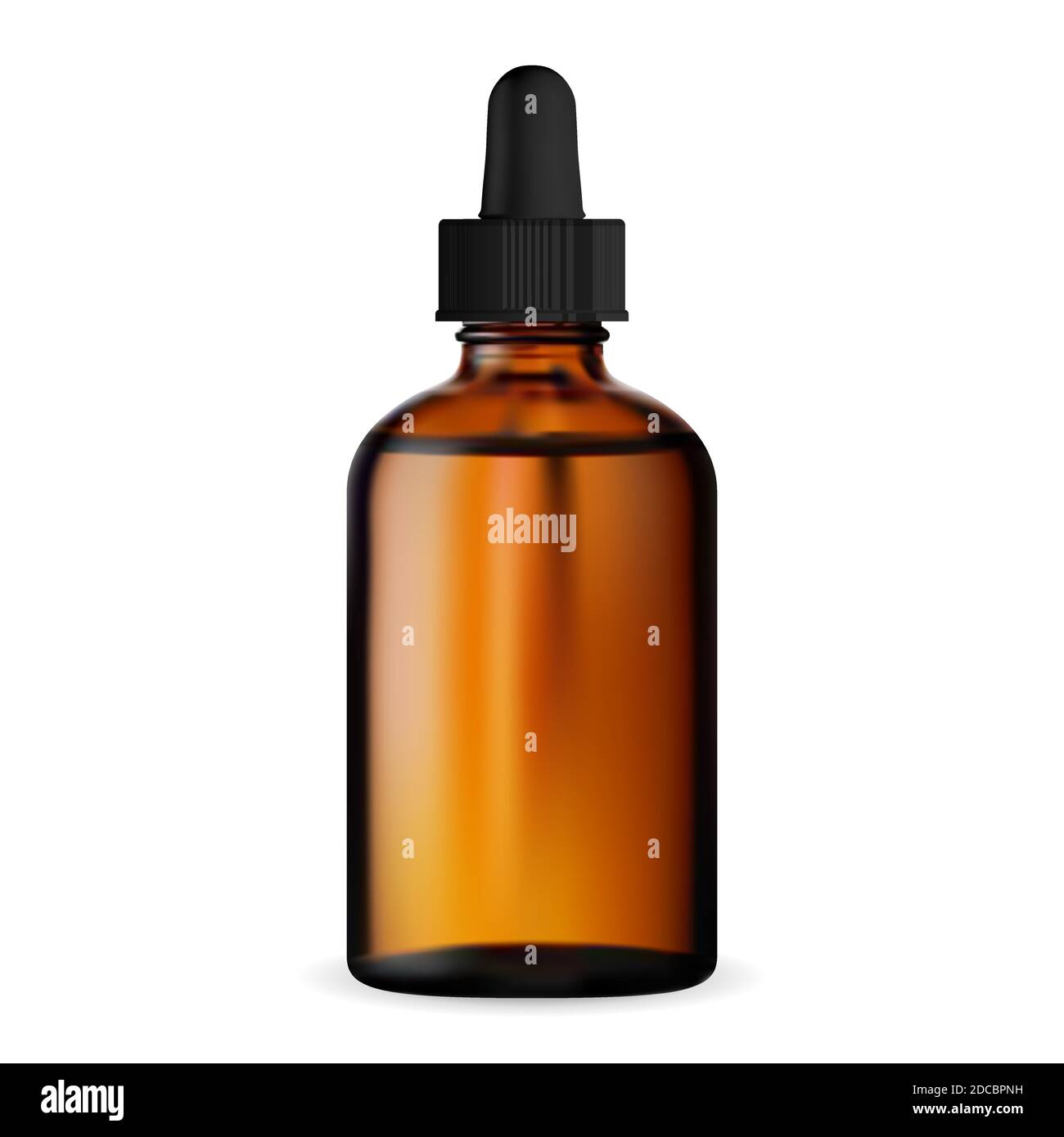 Essential oil amber bottle Stock Vector Images - Alamy