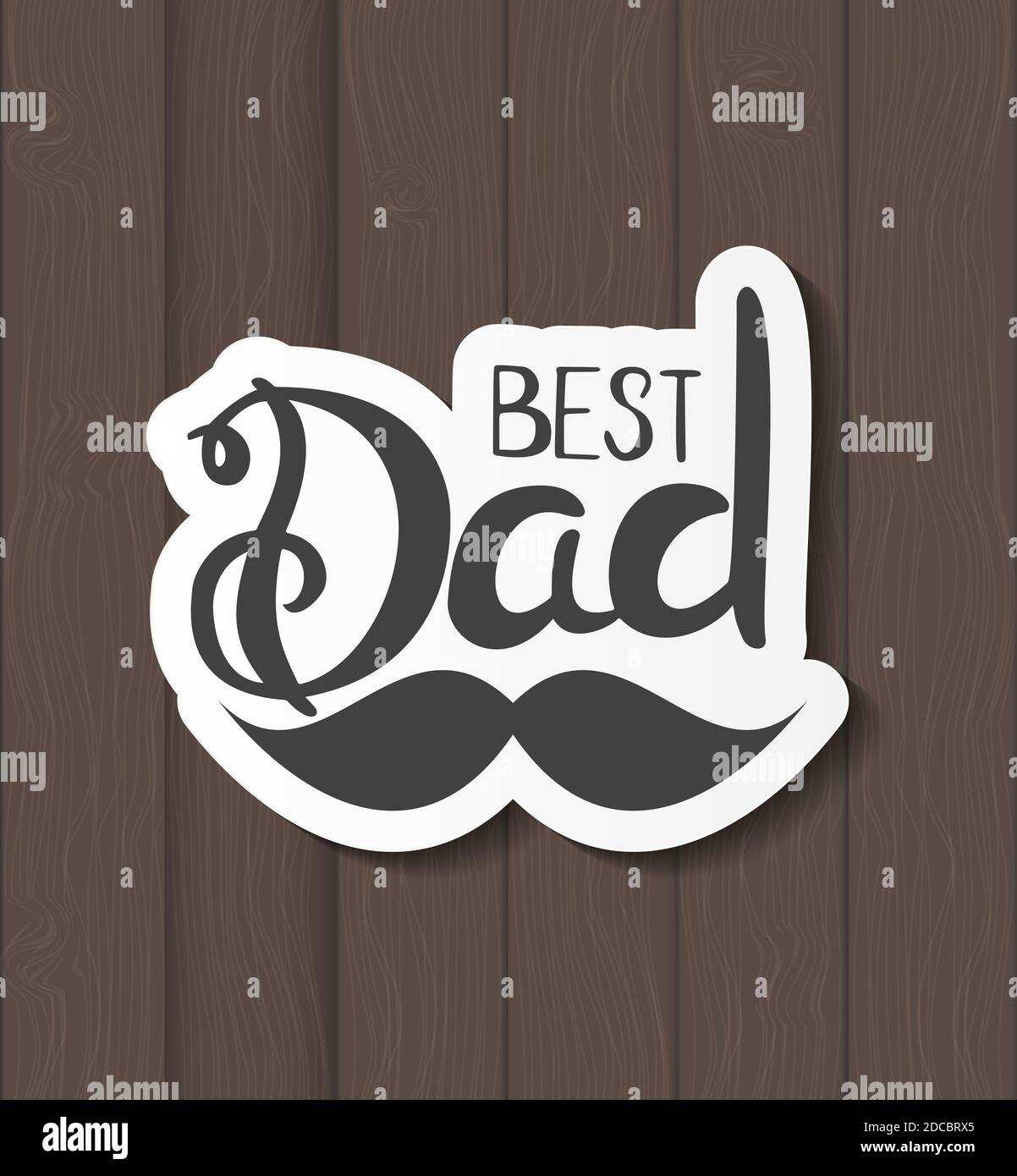 Fathers Day Background. Best Dad Illustration Stock Photo - Alamy